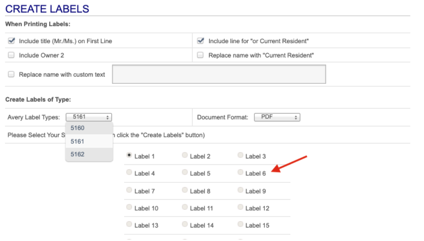Mailing labels – Financial Suite Help Center