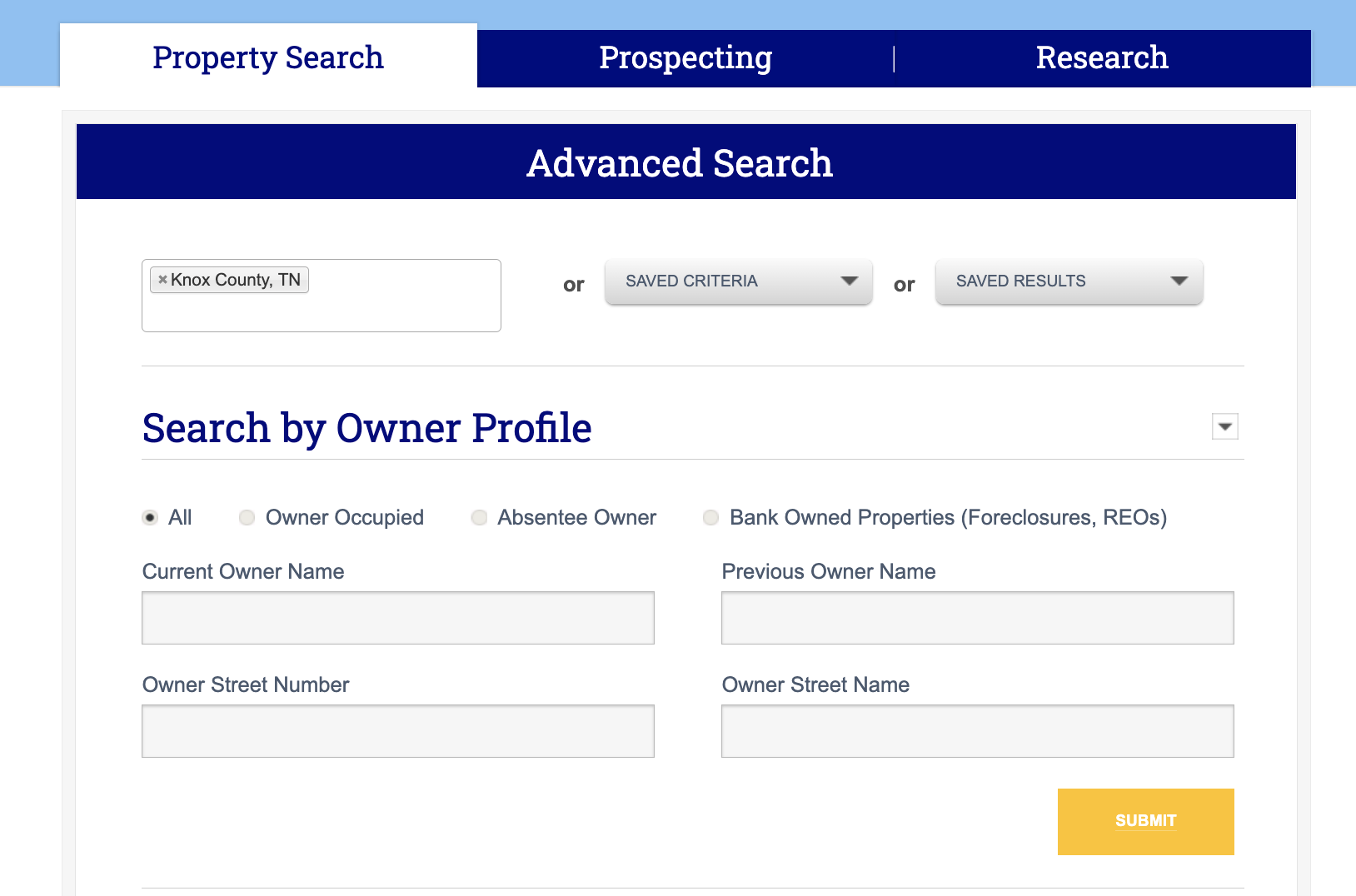 *NEW* Advanced Search Using Search by Owner Profile – Financial Suite ...