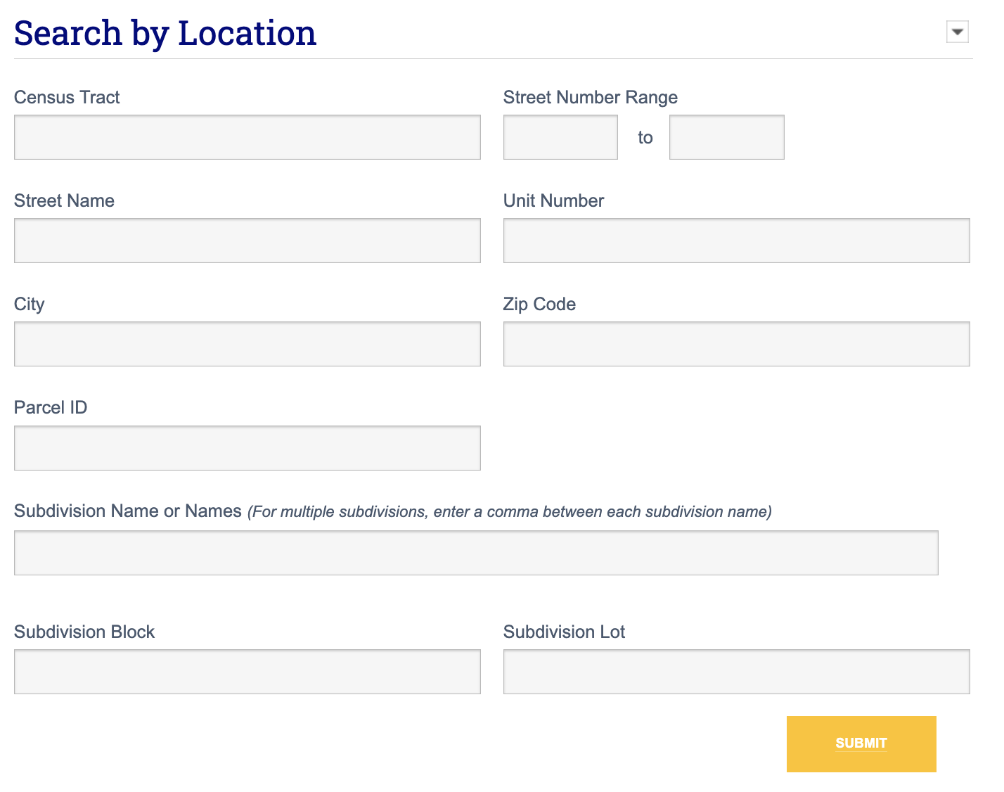 *NEW* Advanced Search: Locating Multiple Properties with a Single Owner ...